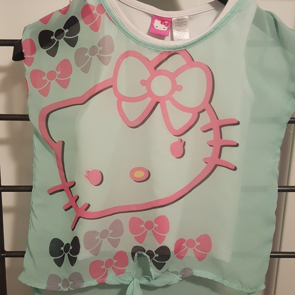 Hello Kitty | Shirts & Tops | Hello Kitty Sheer Blouse With Builtin ...